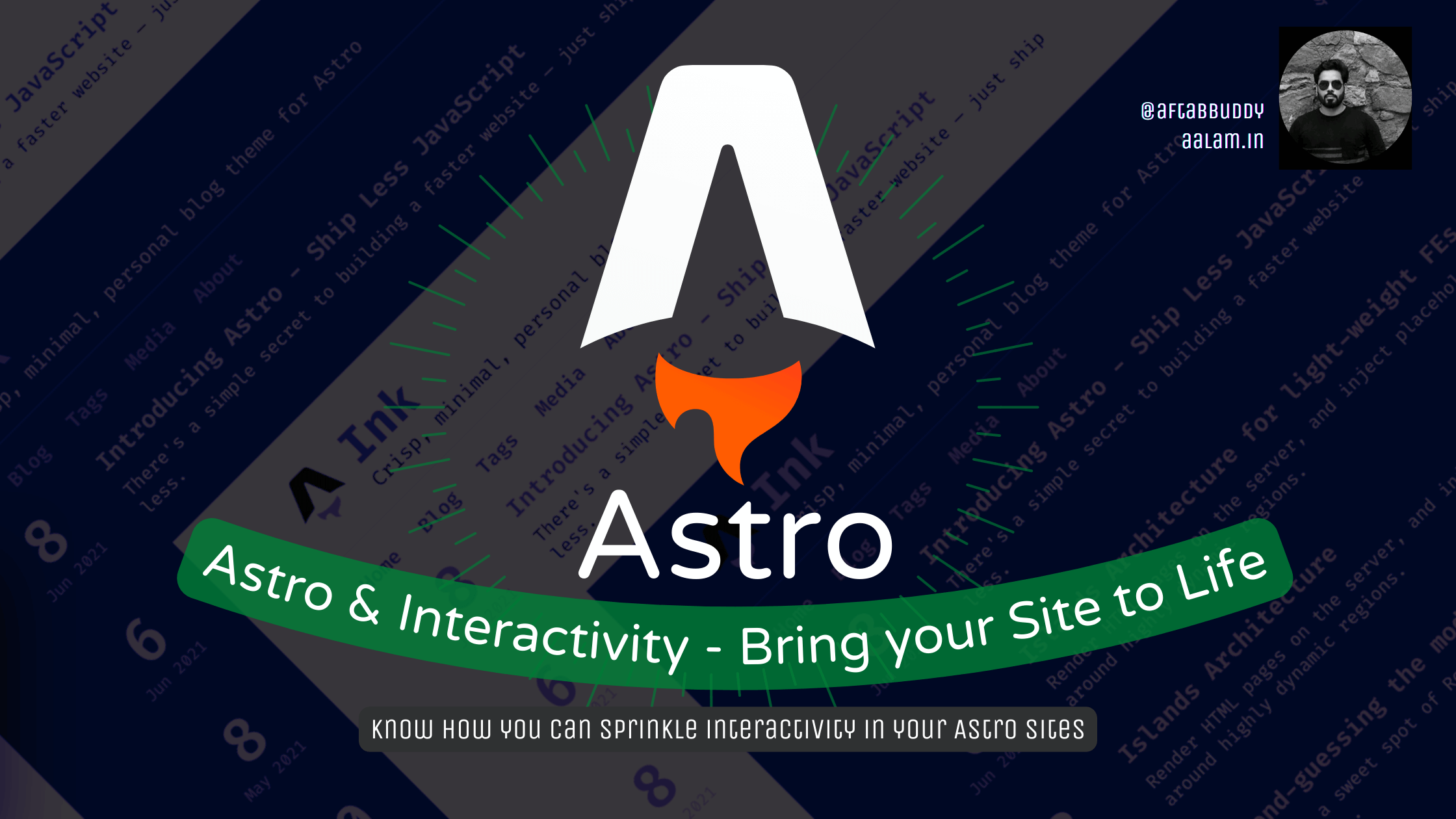 Astro & Interactivity - Bring your Site to Life – Aftab Alam
